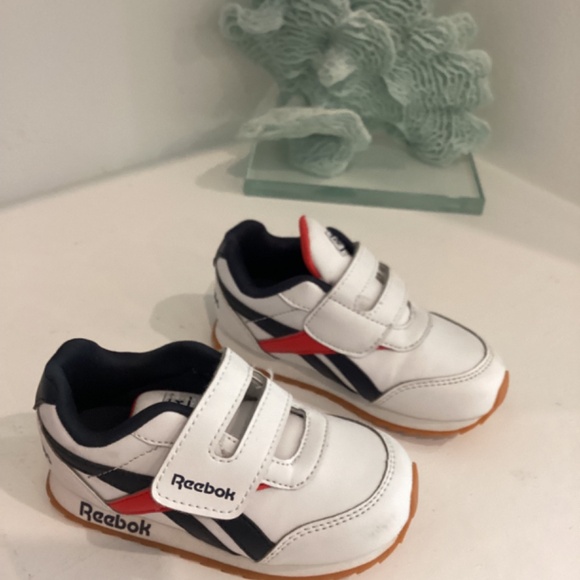 Reebok | Shoes | Reebok Red White And Blue Leather Tennis Shoes ...